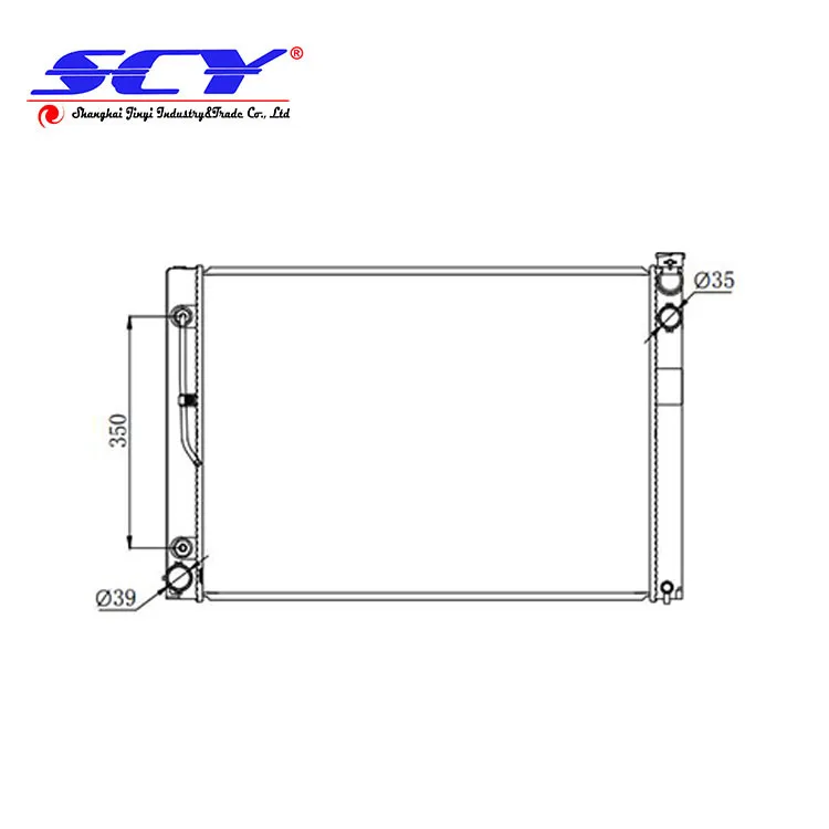 Aluminum Car Radiator Suitable For Toyota Alphard 05-08 At 1604120380 ...