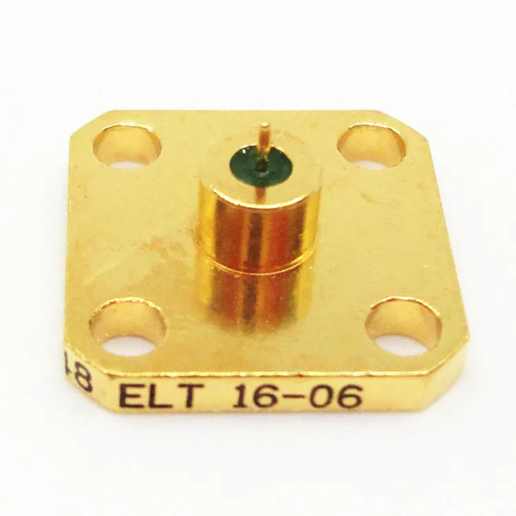 Smp Male Limited Detent Hermetically Sealed Connector 4 Holes Flange ...