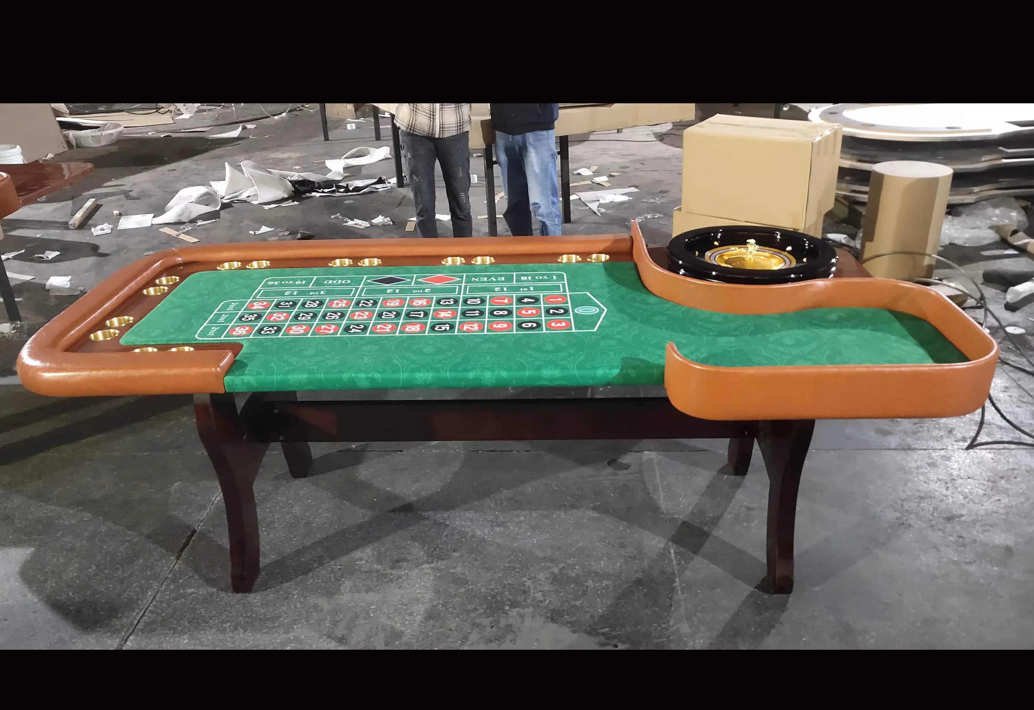 Luxurious Poker Table & Custom Roulette Table for Club Entertainment