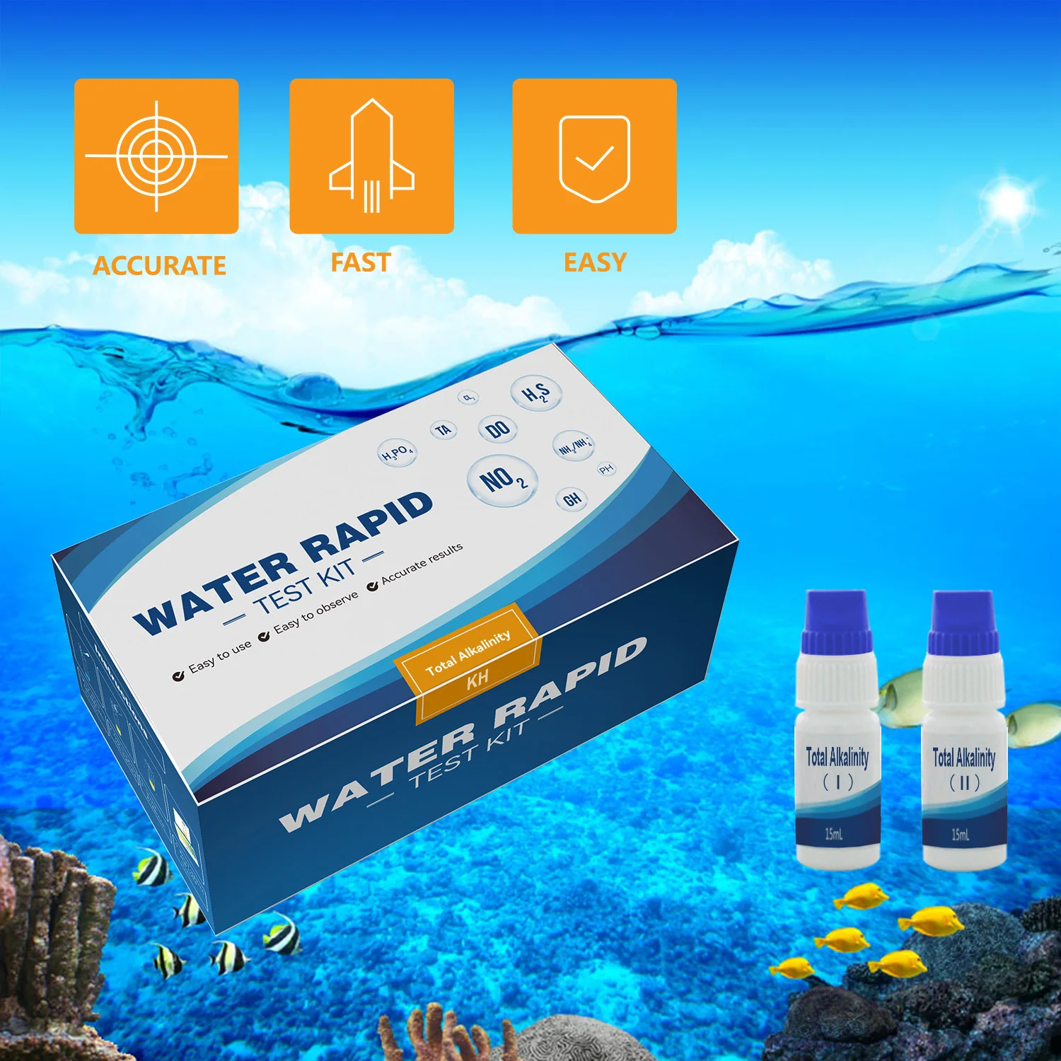 Merydi Total Alkalinity Test Kit - Accurate Water Quality Testing