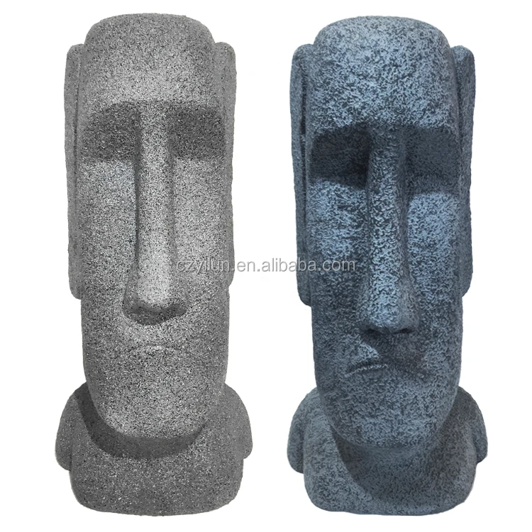 Easter Island Figure Moai Garden Statue In Stone Color - Buy Moai ...