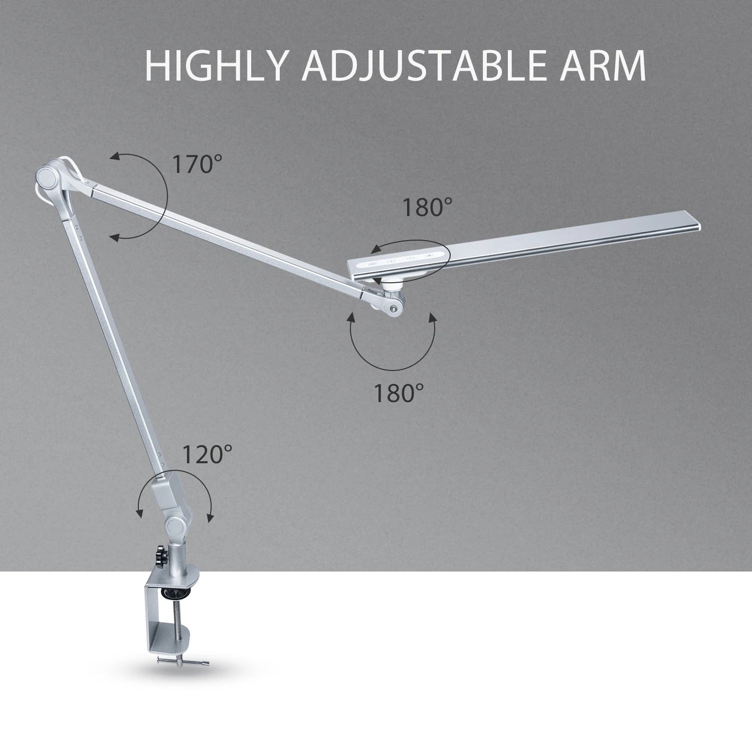 Architect Led Flexible Swing Arm Lamp Eyelash Extension Dimmable LED ...