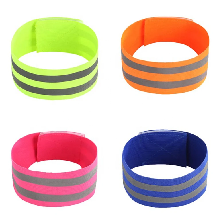 YouGuang High Visibility Elastic Reflective Armband Leg Band Wristband ...