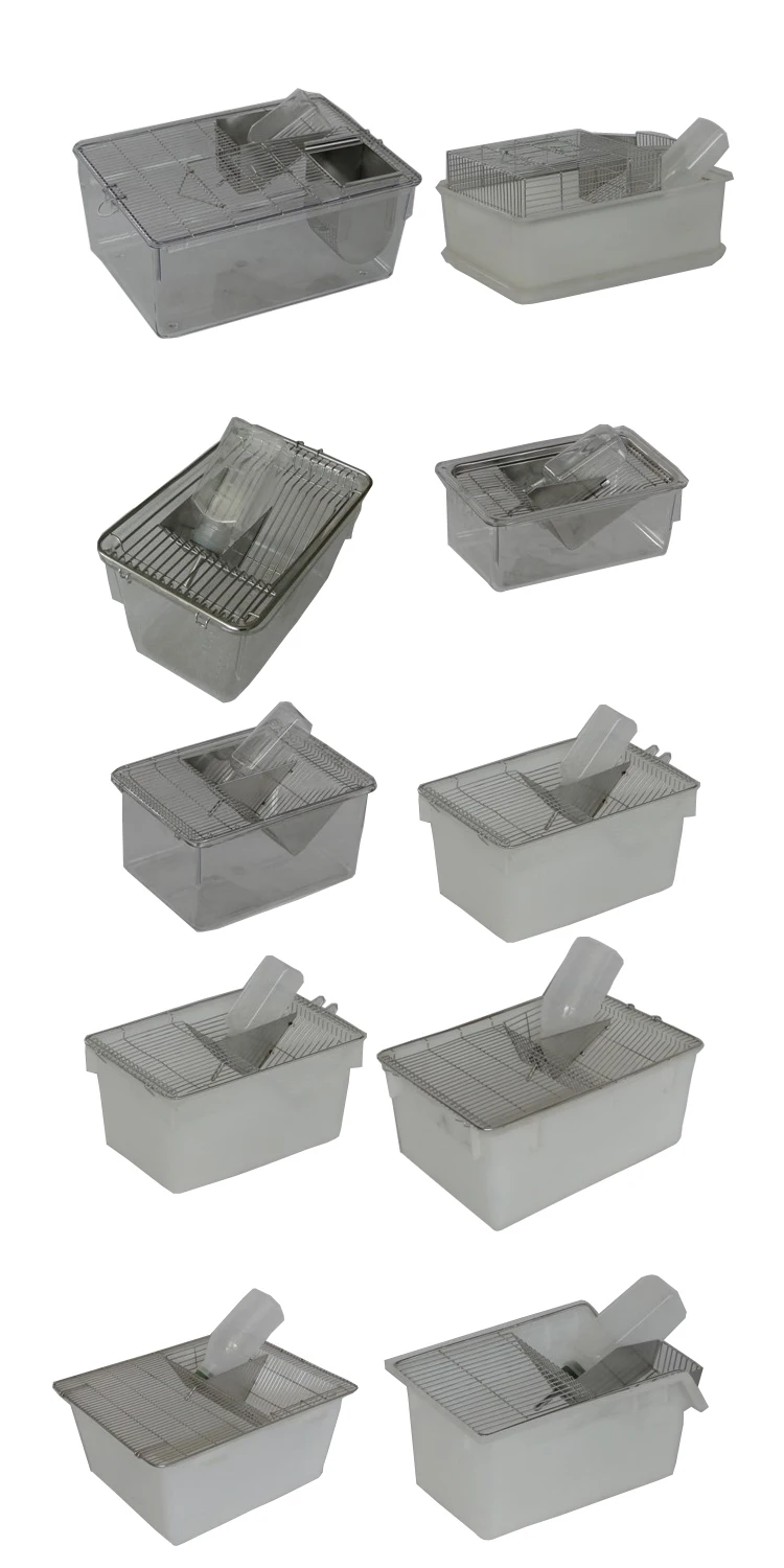 Laboratory Plastic Rat Cage For Running Animal Cages Hamster Cage Pets ...