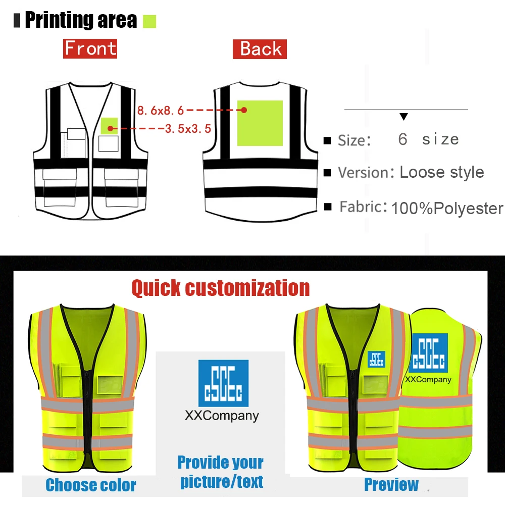 Customize Outdoor Protective Workwear Construction Worker Reflective ...