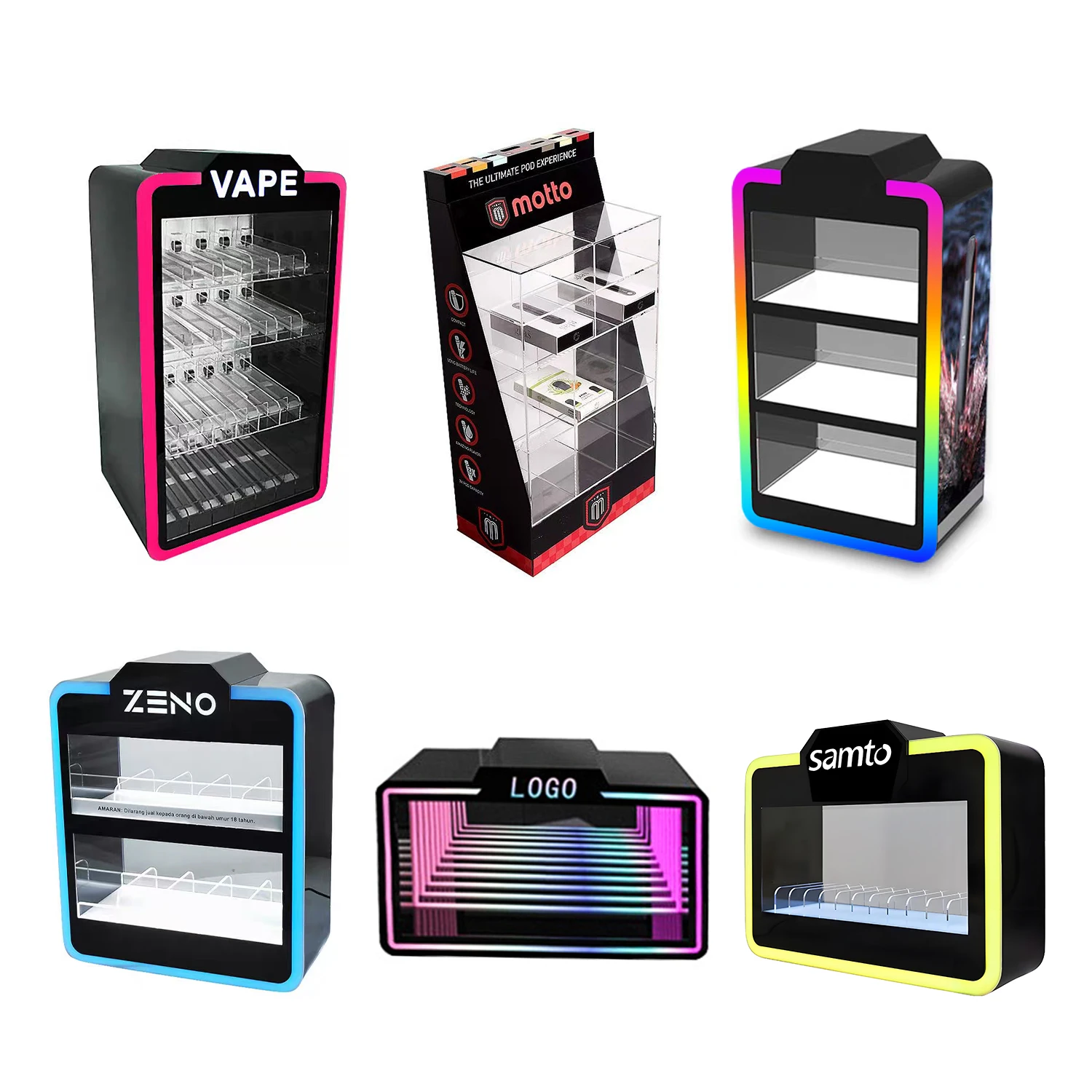 Modern Retail Display Rack Acrylic Supermarket Rack with Polish Surface ...