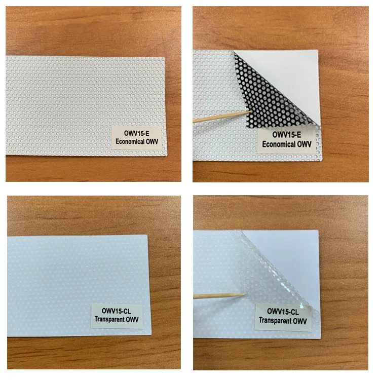 Perforated Vinyl One Way Vision Glass Film for Bus and Subway ...