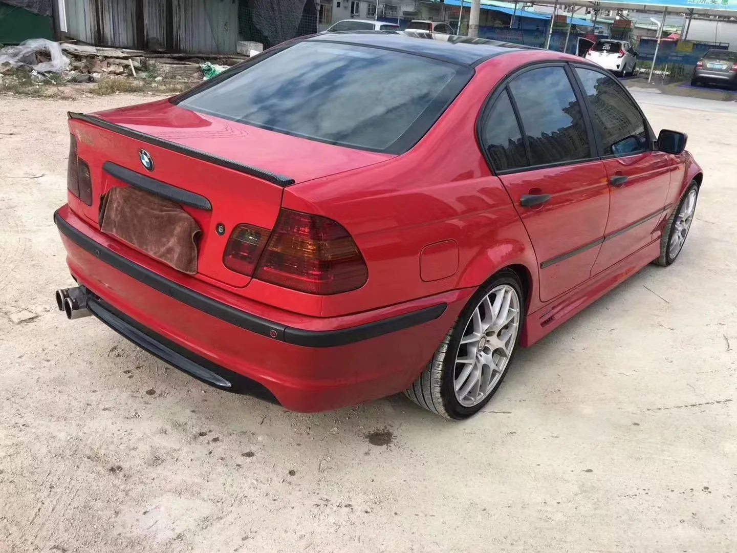 Car Body Kit E46 Front Rear Bumper Side Skirt Kit For Bmw E46 M-tech M ...