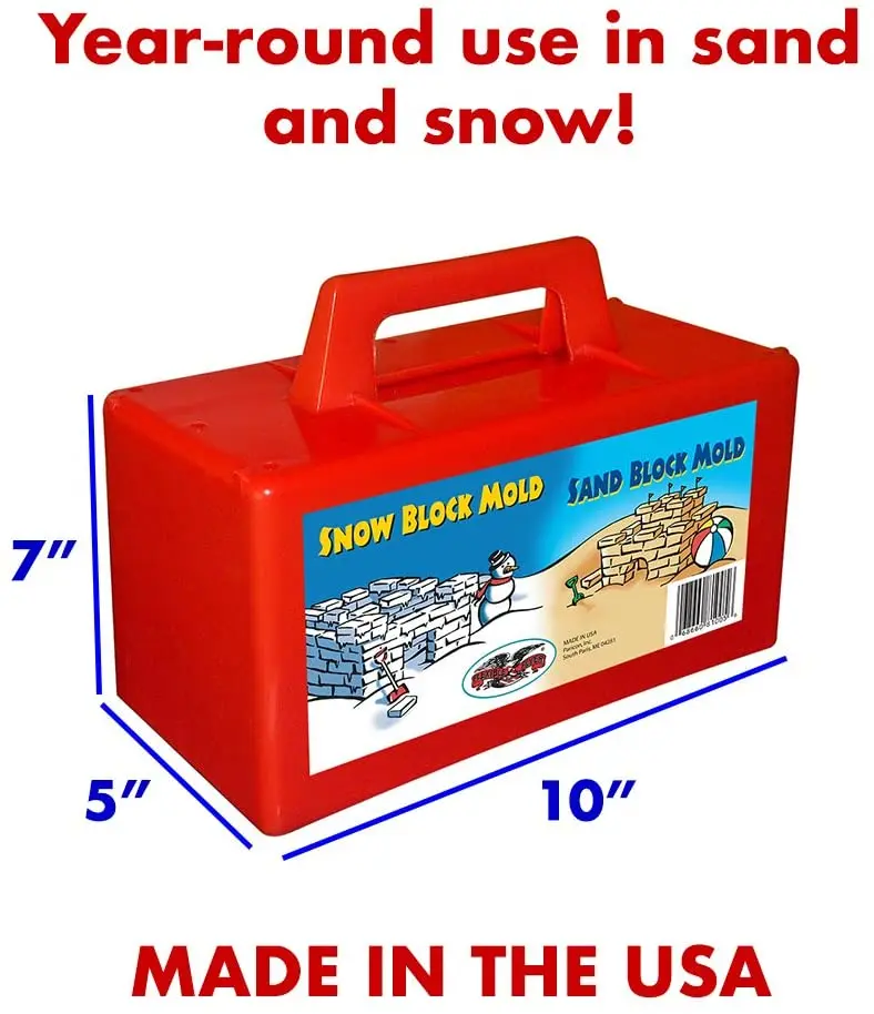 Snow Fort Building Block Sand Castle Mold For Beach Toy Brick Form Mold ...