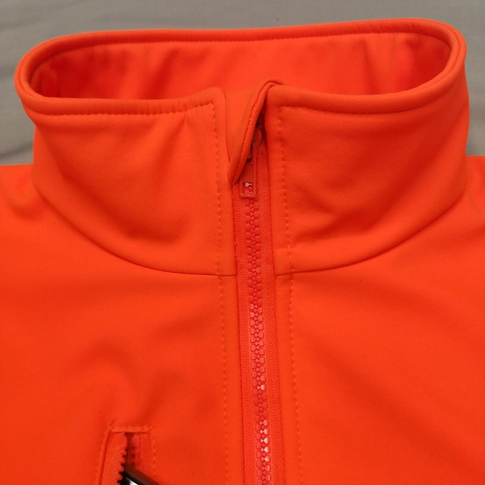 Safetypink High Visibility Durable Fluorescent Orange Fleece Soft Shell ...