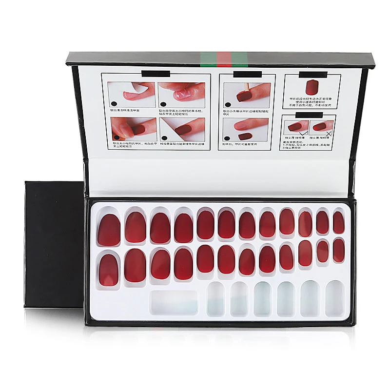 Custom Magnetic Nail Tip Box False Press On Nails Packaging Boxes - Buy ...