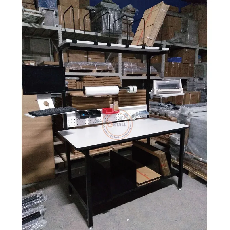 Warehouse Packing Workbench Table with Bubble Wrap Cutter