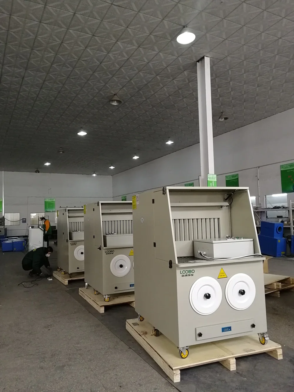 Loobo Manufacture Dust Table With Cartridge Filter/downdraft Fume ...