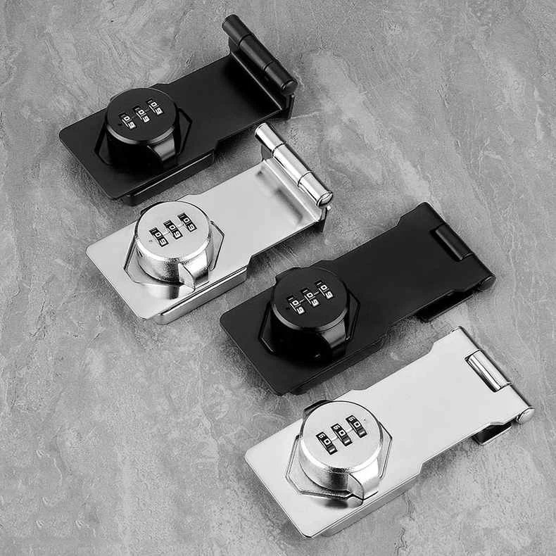 Mechanical Password Rotary Hasp Locks Door Latch Lock For Small Doors ...