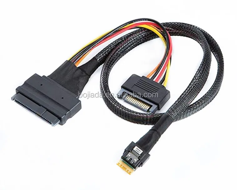 U.2 SFF-8639 SSD to SFF-8654 4i Data Cable - 0.5M 1M Length