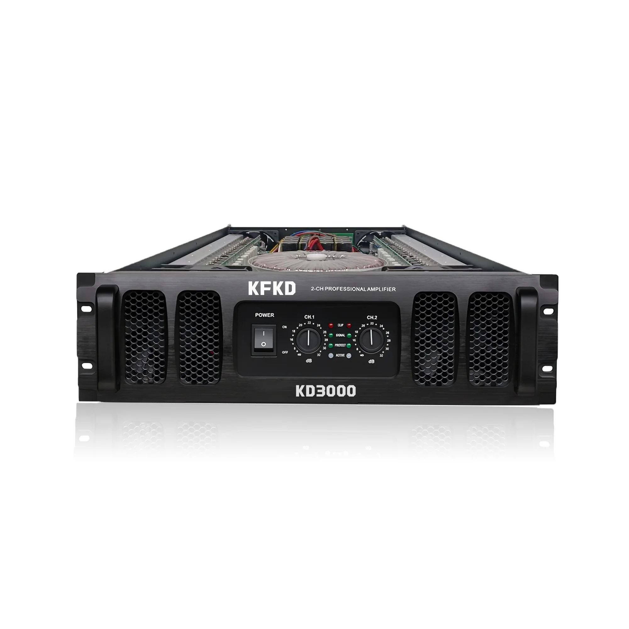 3000W Class H Power Amplifier - High Power for Parties & Concerts