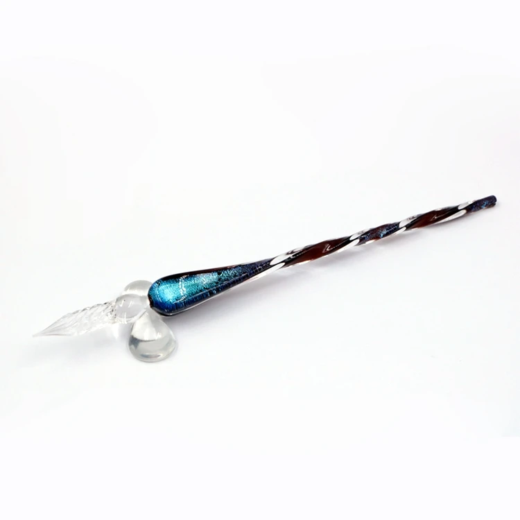Dichroic Starry Sky Glass Calligraphy Pen - Murano Dip Ink