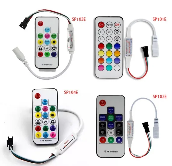 SP101E SP102E SP103E SP104E Draadloze Mini Droom Kleur Pixel Controller ...
