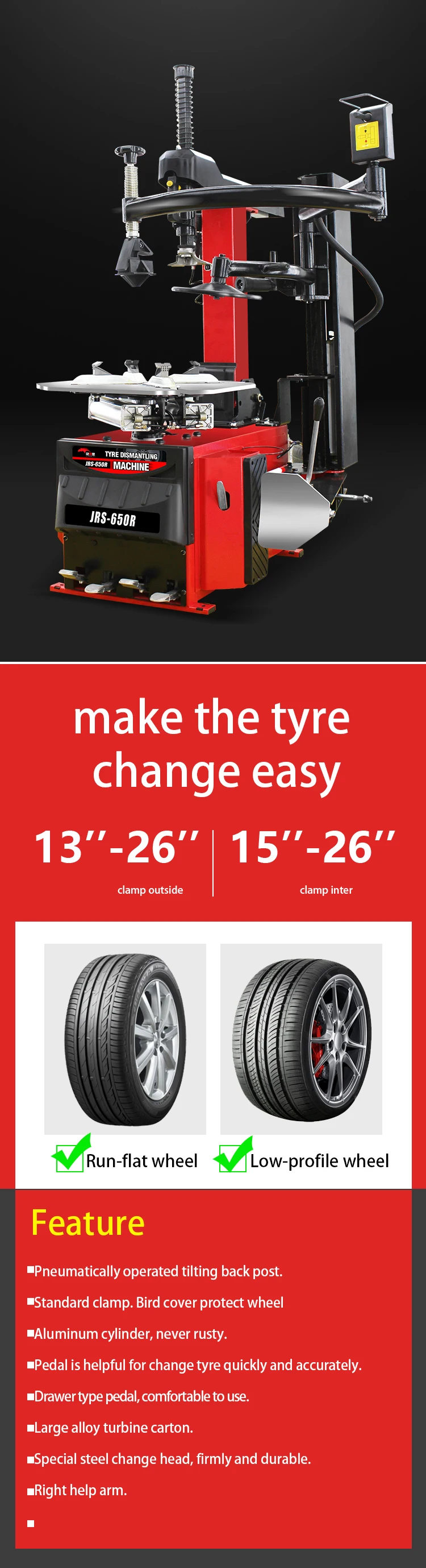 Tyre Changer Machine For Car Wheel Tire Machine Changer Automatic - Buy ...