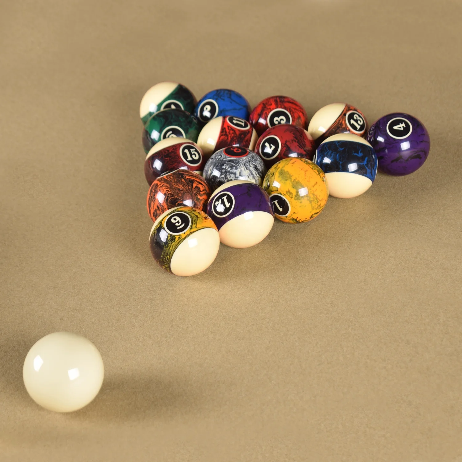 2-1/4" Marble Design Billiard Balls Set| Alibaba.com