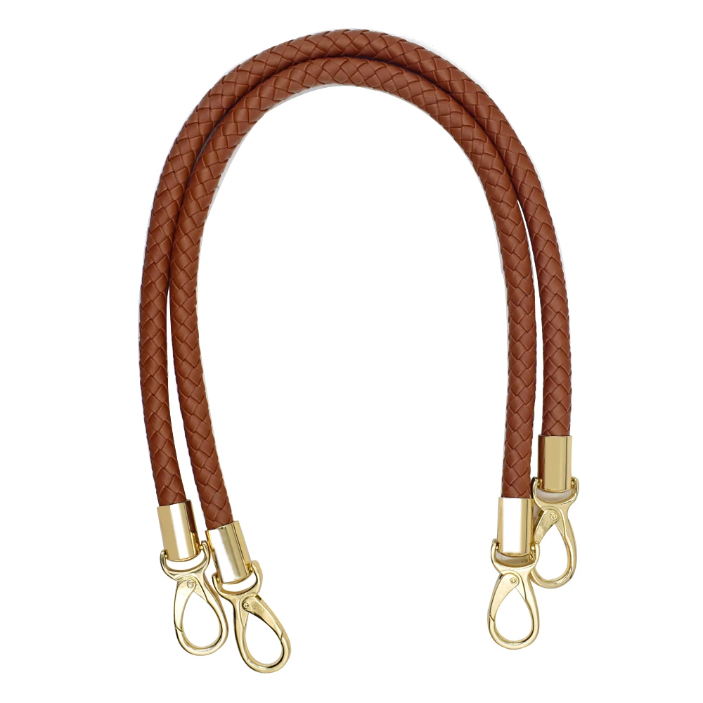 60cm Bag Handle Pu Leather Braided Chain Strap Ladies Replacement Strap ...