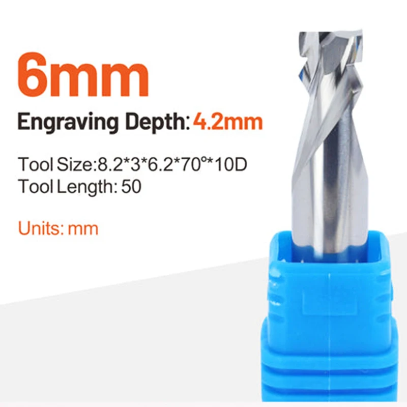 6mm 8mm Split Neon Light Cnc Machine Tool Acrylic Sheet Engraving Knife ...