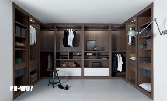 PRIMA Timber Look Corner L Shape Wardrobe - Modern Furniture