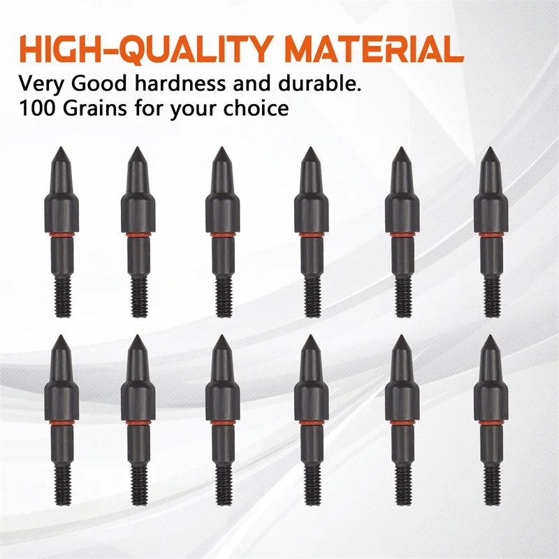 Nika Archery 100grain Screw Bullet Field Points Screw Archery ...