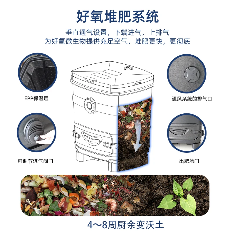 260L Thermal Composter - Efficient Garden Waste Recycling