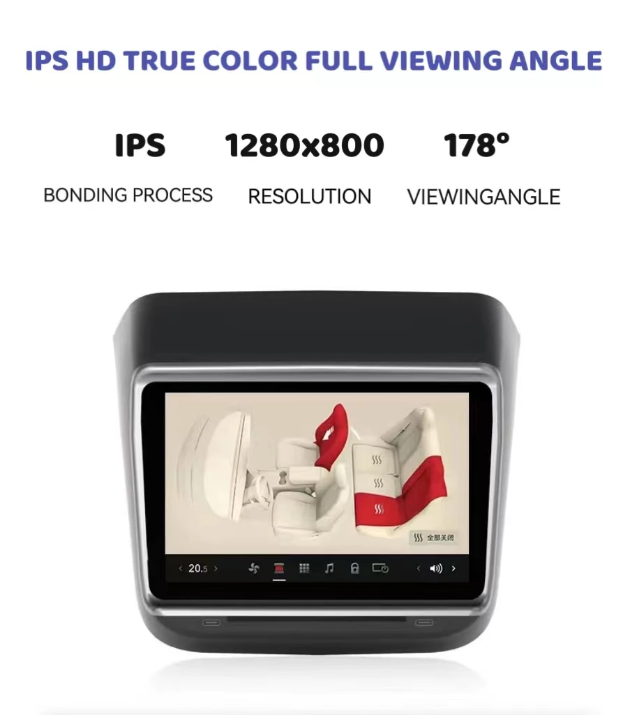 Latest Embedded Model 3 Y Rear Seat Infotainment Screen Back Passenger ...