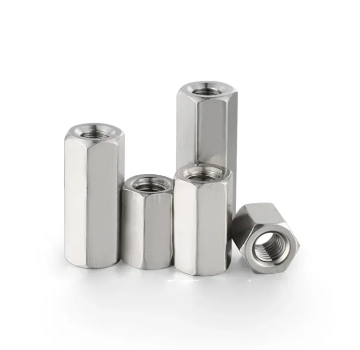 Din6334 Hex Long Nut Coupling Nut M6 M8 M10 M12 Stainless/ Carbon Steel ...