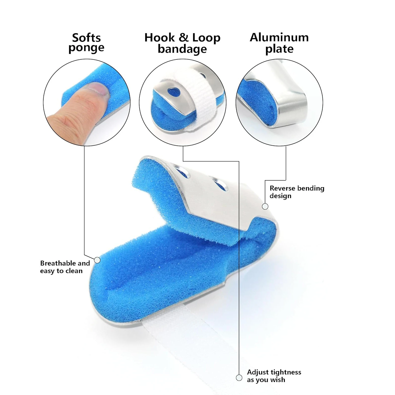 Pinky & Trigger Finger Splint Thumb Immobilizer for Arthritis Broken ...