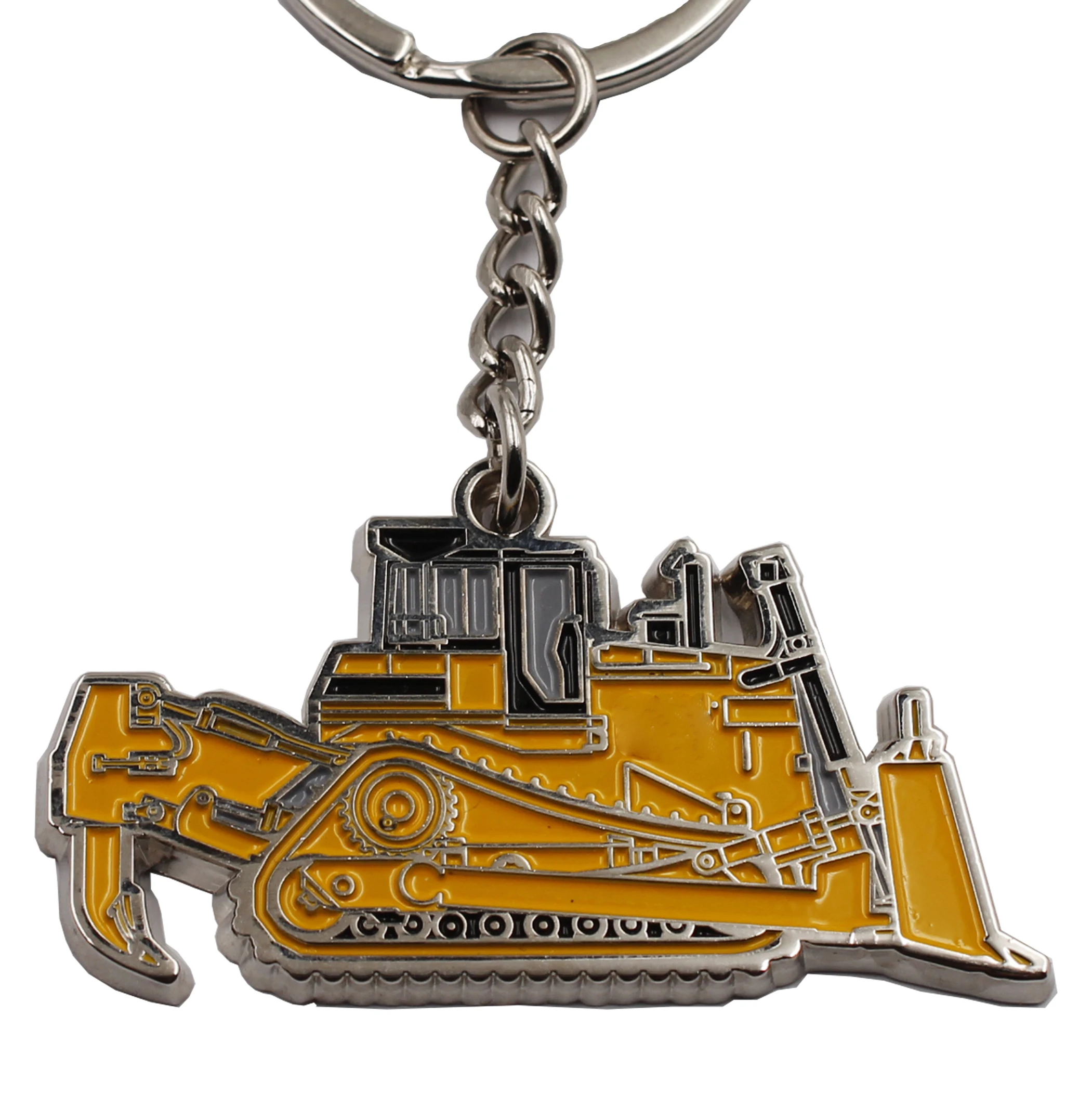 Custom Hydraulic Actuated Excavator Heavy Machines Metal Key Chain ...