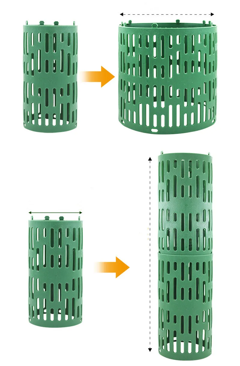 6 Pack Resizable Plastic Tree Trunk and Bark Protectors - Durable Tree ...