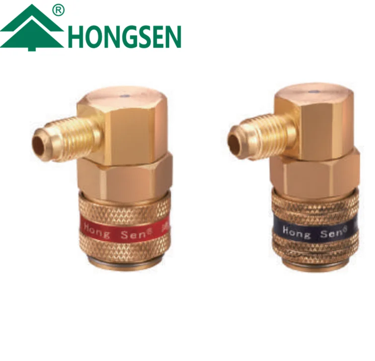 Hongsen High/low Pressure Brass Quick Coupler Adapt For Ac A/c R134a ...