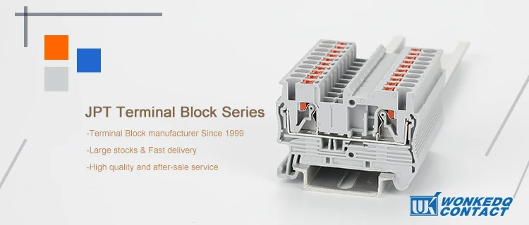 100pcs/box Jpt 2.5 Phoenix Push In Wire Din Rail Mounted Terminal ...