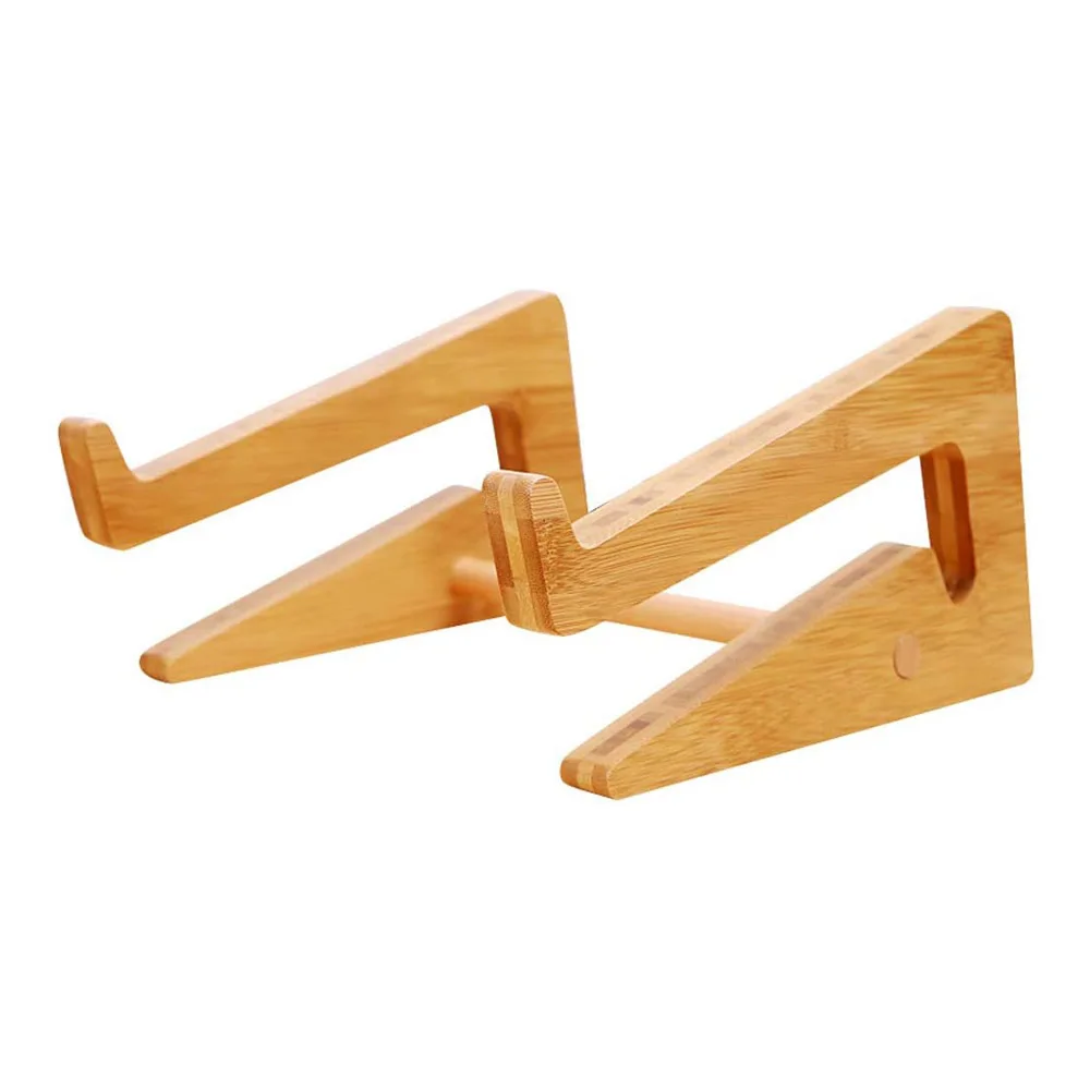 Bamboo Foldable And Portable Desktop Stand For Notebook Computer Laptop ...