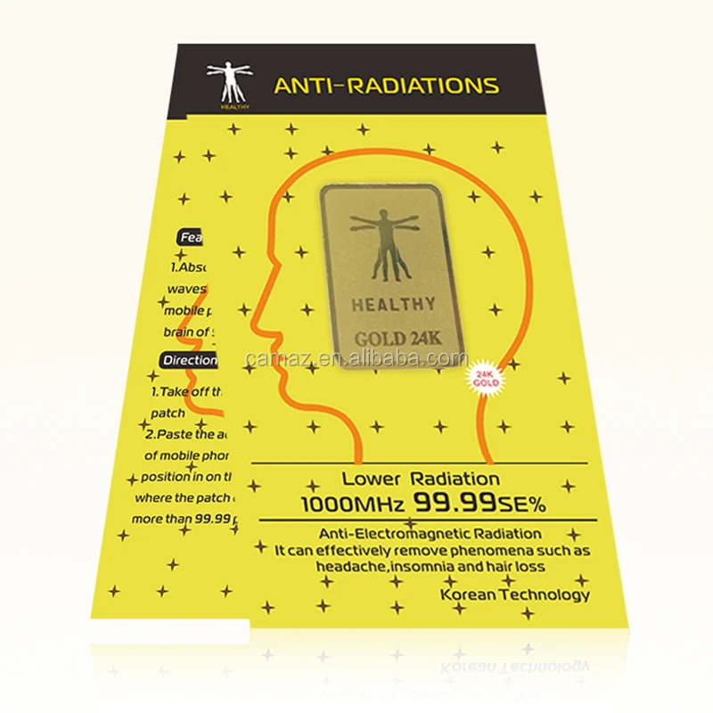 Latest 24k Gold Anti-radiation Sticker For Mobile Phone - Buy Emf ...