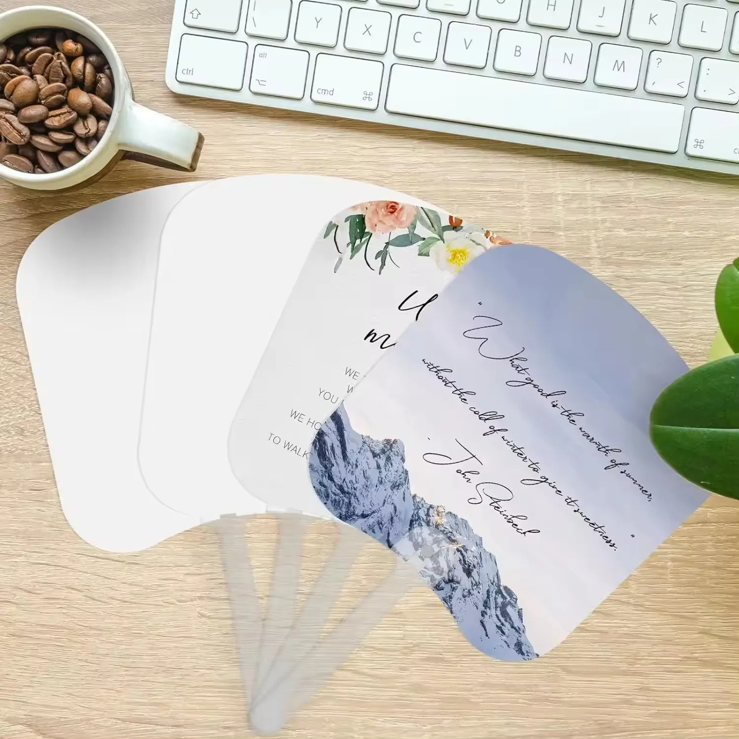 Sublimation Fan - Double-Sided PET Plastic Graduation Gift