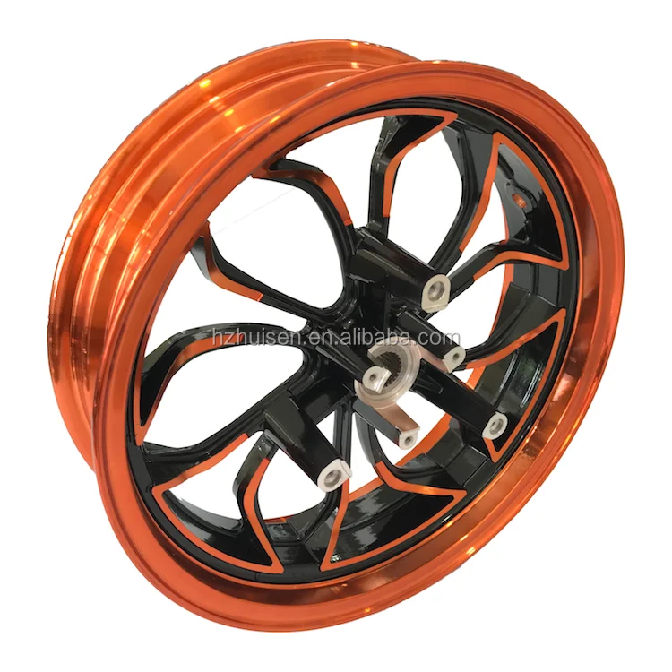 Blue Color Motorcycle Front/rear Wheel Rims 13 14-17 Inch Aluminum ...