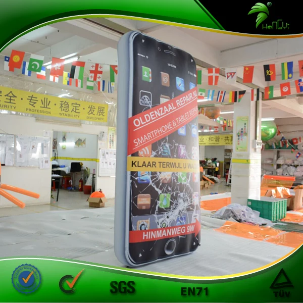 Giant Inflatable Cell Phone Blow Up With Cracked Screen Inflatable ...