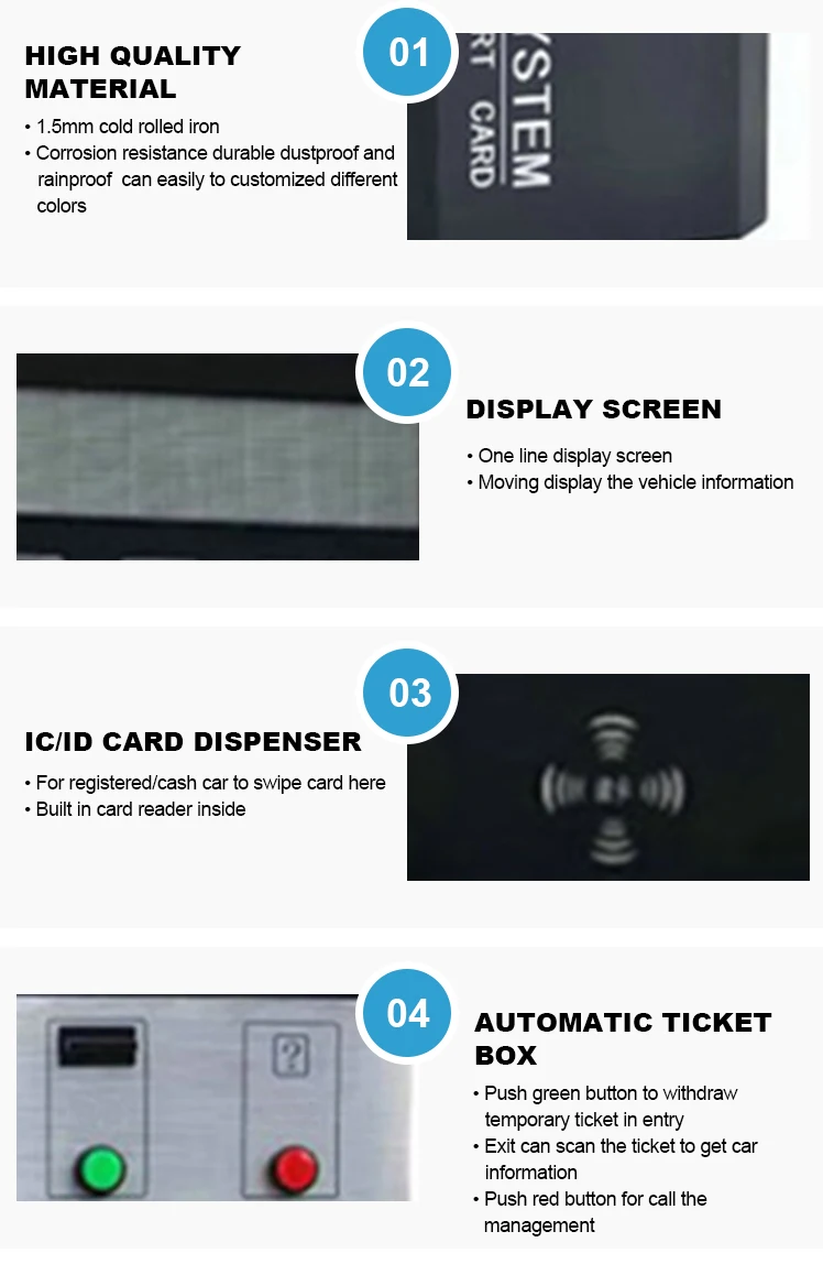 Smart Card Parking System with RFID Security Gate Dispenser