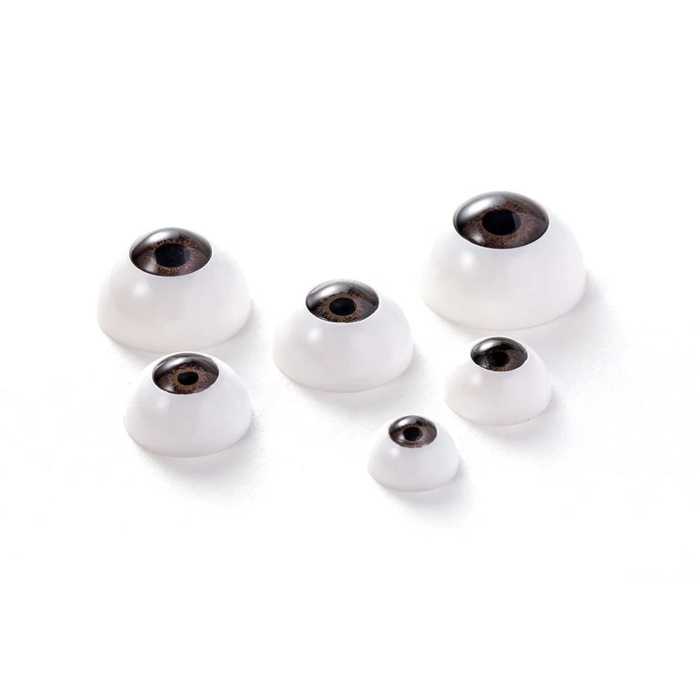 Glass Dome Human Eyes Art Dolls Sculptures Props Half Round Acrylic ...