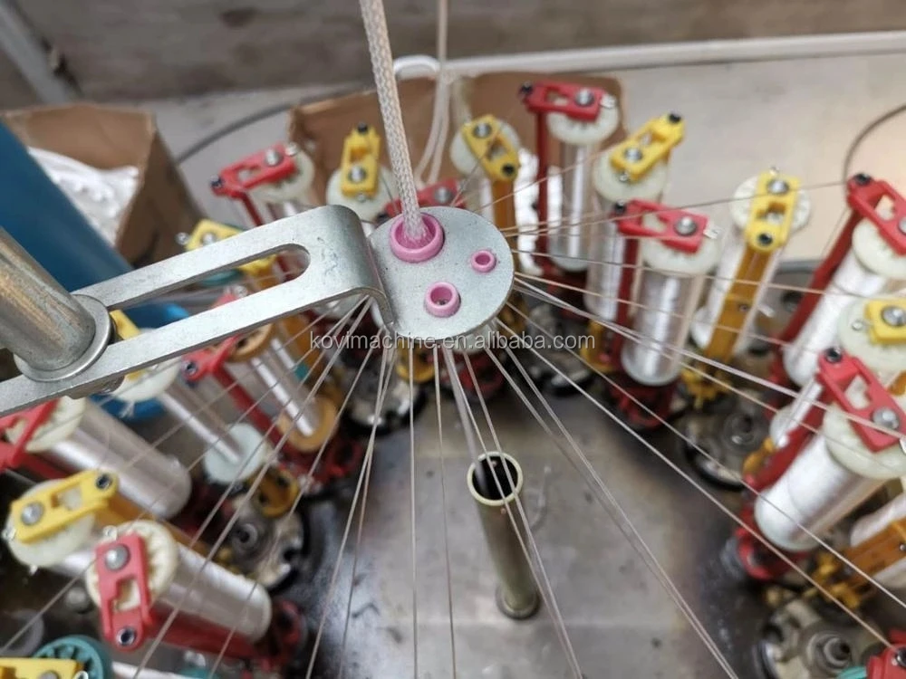 High Speed Wire Harness Taping Machine16 Carrier Rope Cord Braiding ...