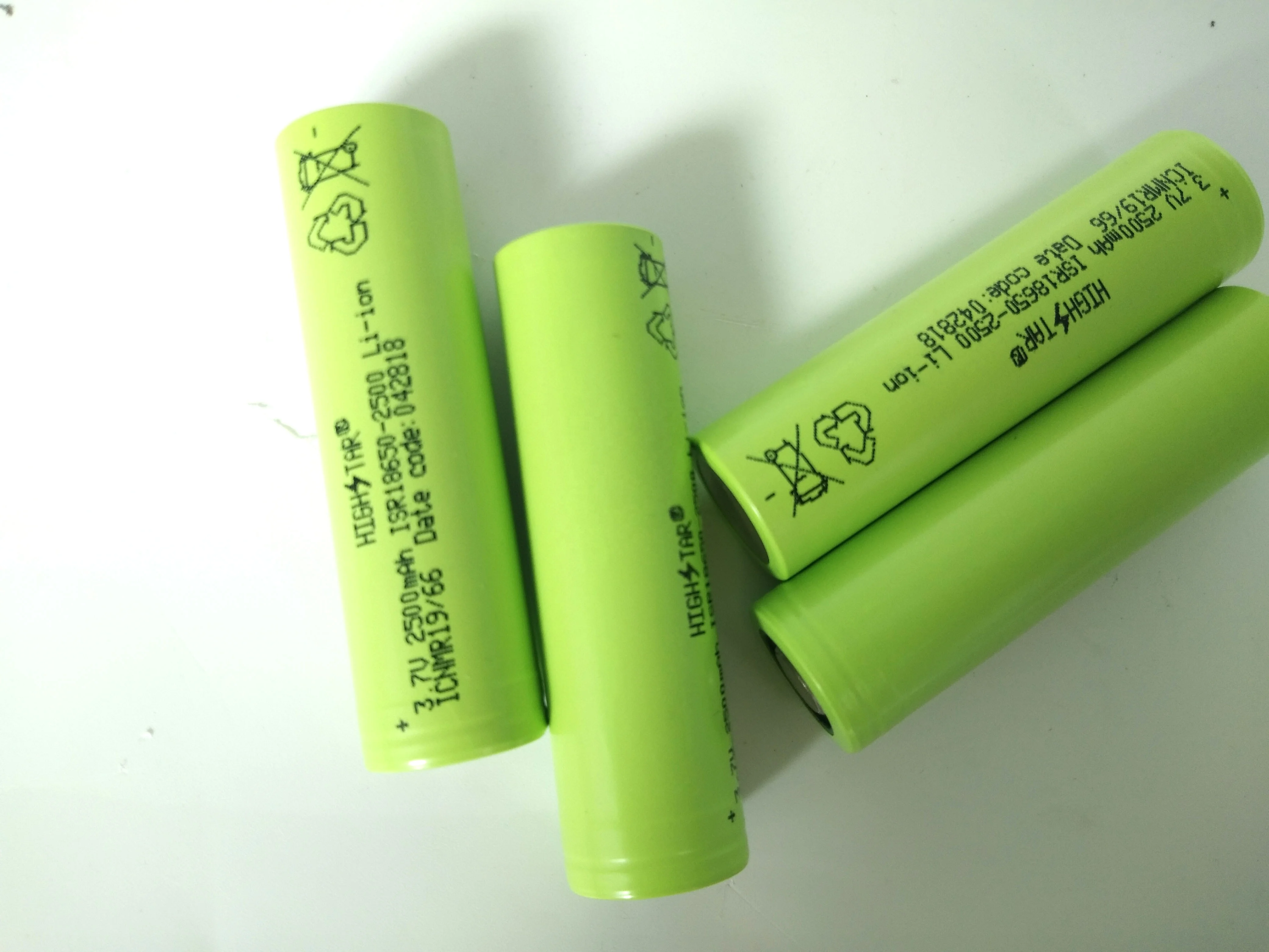 Ubetter Rechargeable High Discharge Rate 8c 2500mah 3.7v Lithium Ion ...