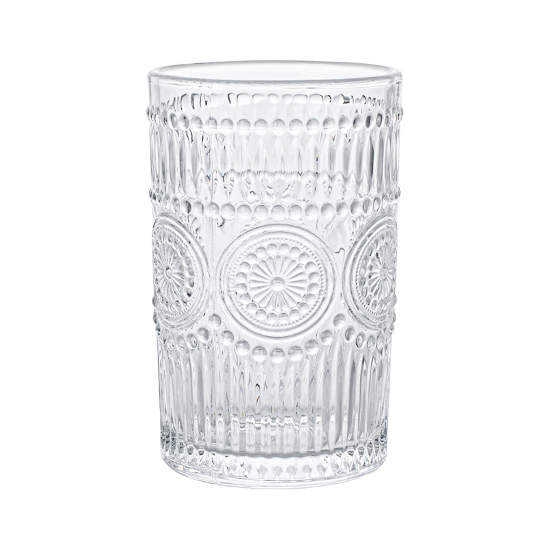 Transparent Round Water Glass Tumbler For Drinking Engraved Glassware ...