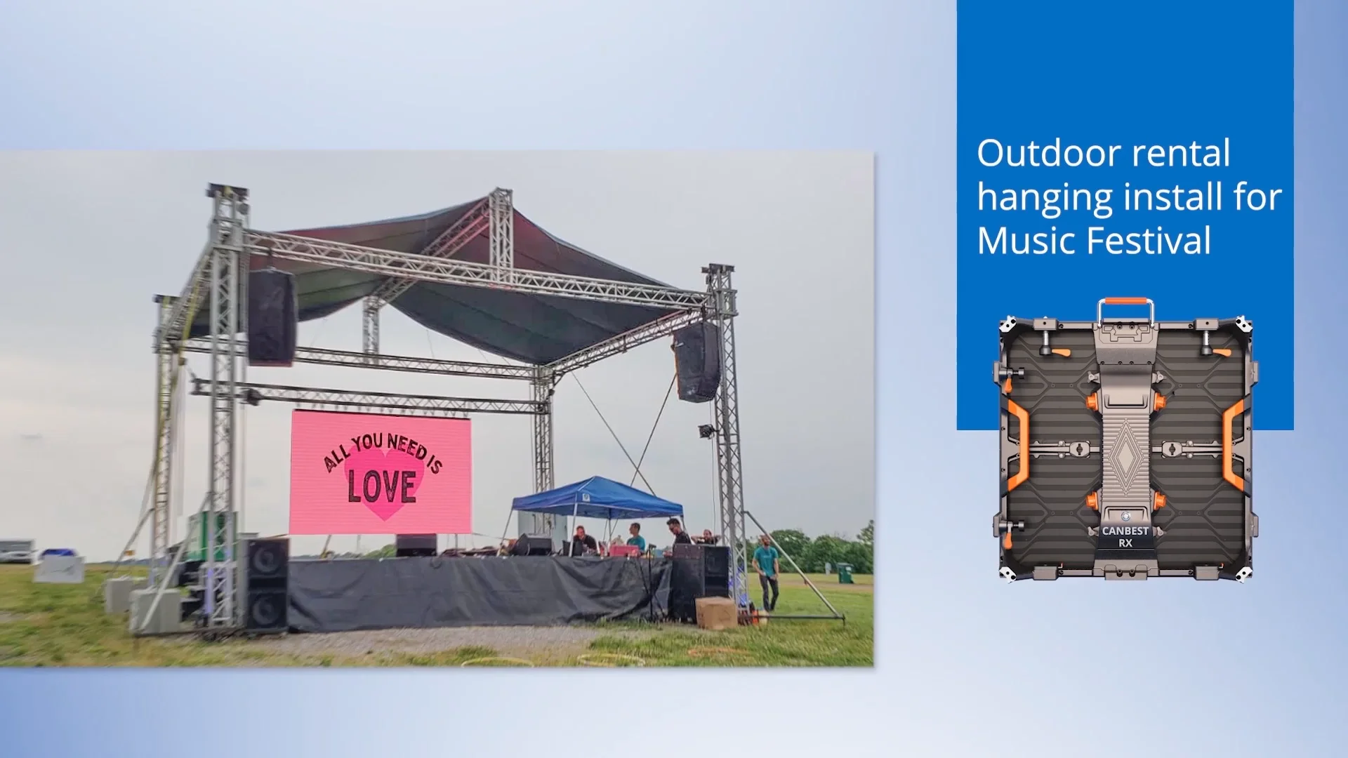 P3.91 Movable Led Video Wall Panel Rental Outdoor Event Hanging P4.8 ...