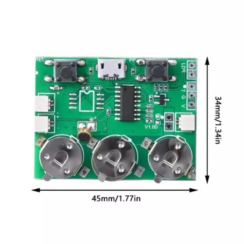 Taidacent 100 Seconds Diy Greeting Card Chip Recordable Voice Sound ...