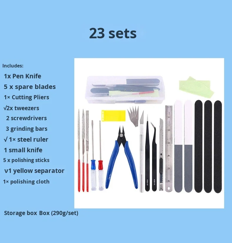 Hot Selling 33-Piece Model Tool Set Gundam/Car/Toy Model Building Tool ...