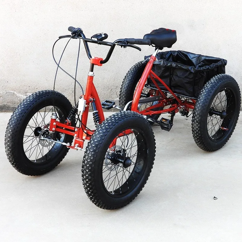 Four-wheel Bicycle with Aluminum Fork for off-Road Riding